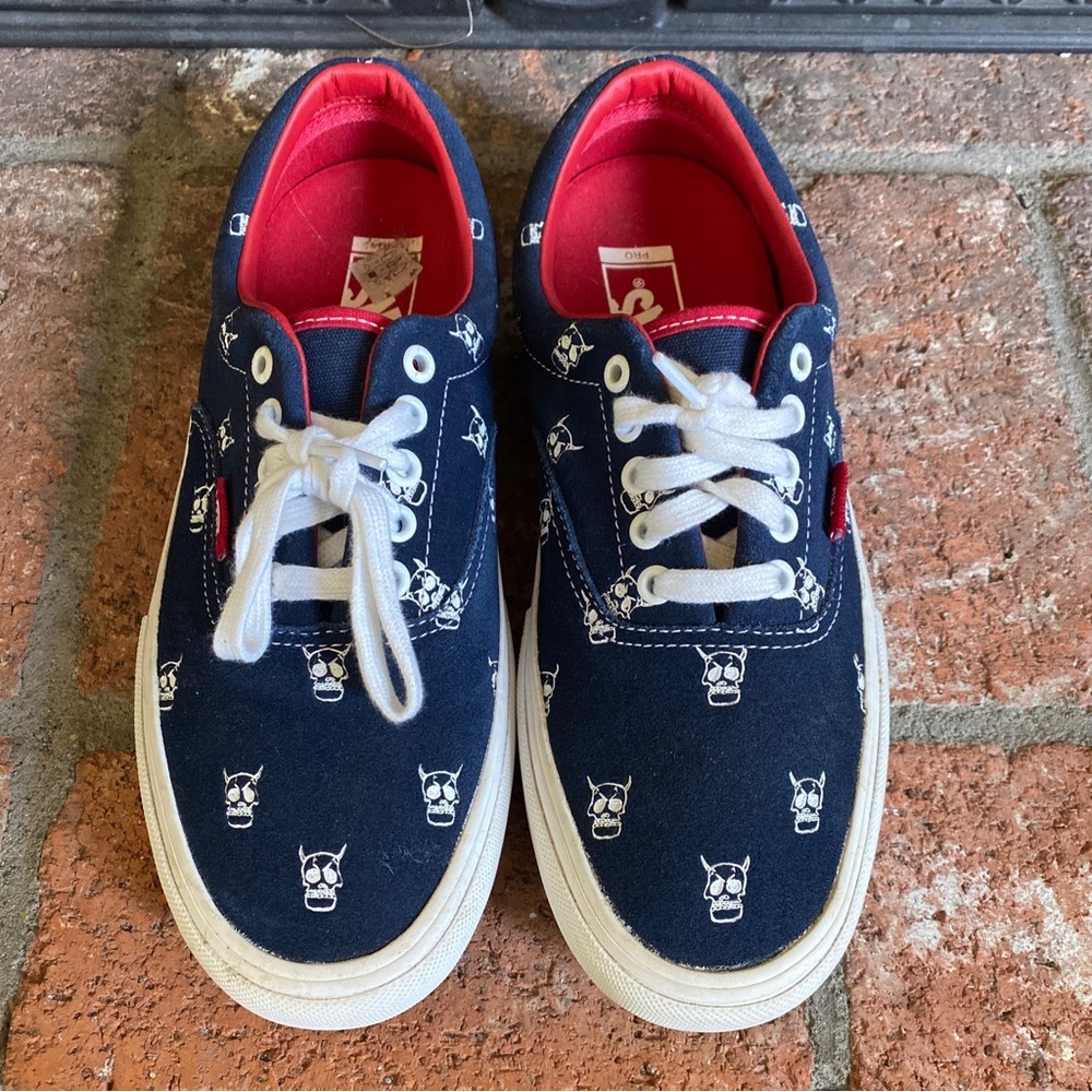 Vans Kader Sylla Era Mens Suede Navy Blue Lace-Up Ska… - Gem